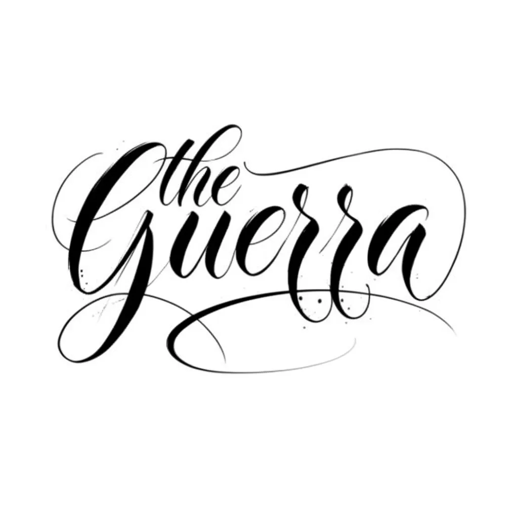 Guerra Cursive Tattoo Design - Meaning, Styles & Inspiration | PokeINK ...
